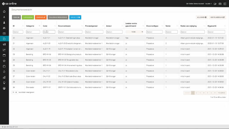 Documentenbeheer - QA Online