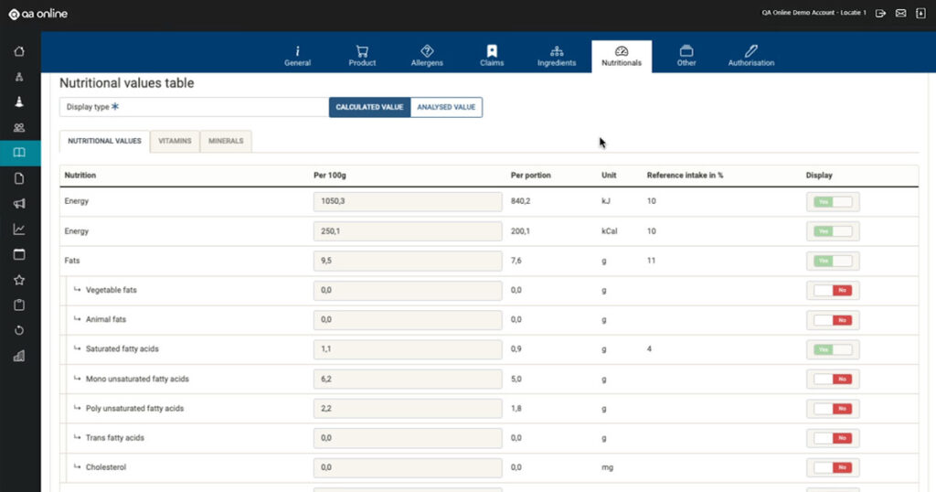 Specification management - QA Online